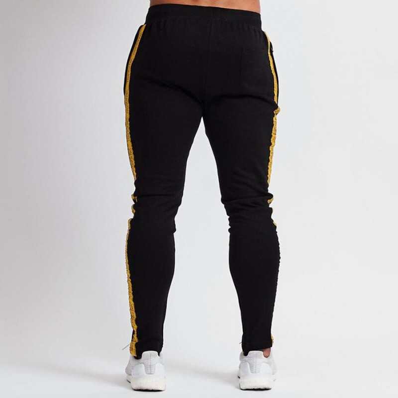 Calça Track Pant Masculina Listrada Tecido Moletom Confortável Treinos